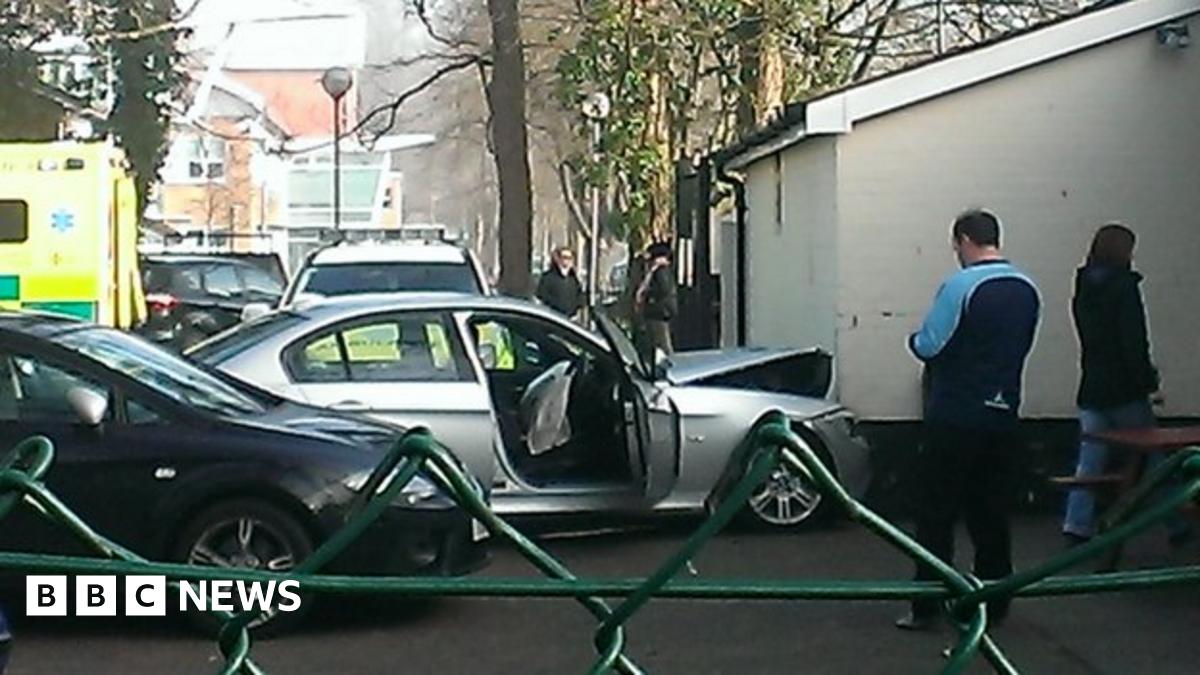 Child injured after car hits wall at Llandaff rugby club - BBC News