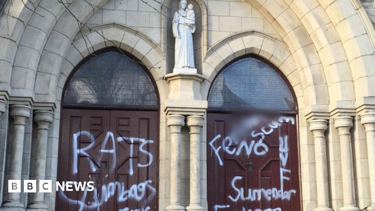 St Anthony's, Willowfield: Sectarian graffiti daubed on East Belfast ...