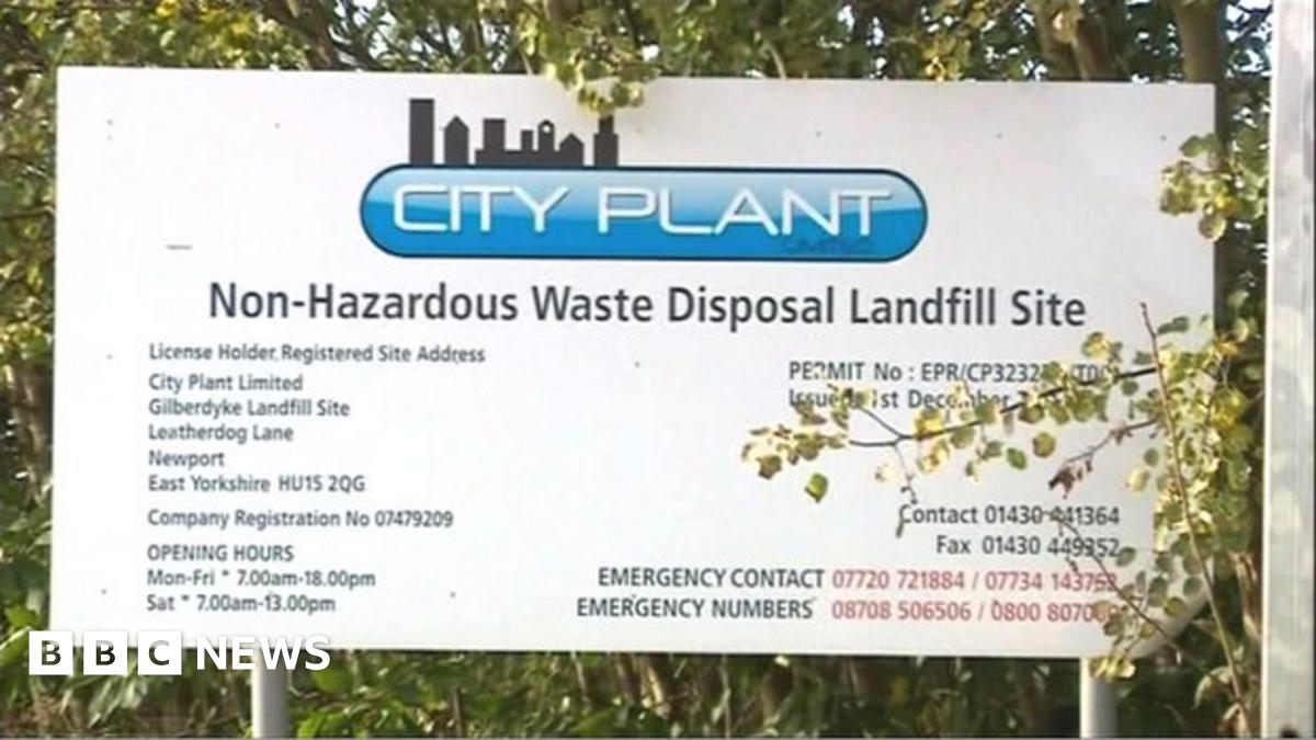 Gilberdyke waste tip operator admits environmental offences - BBC News