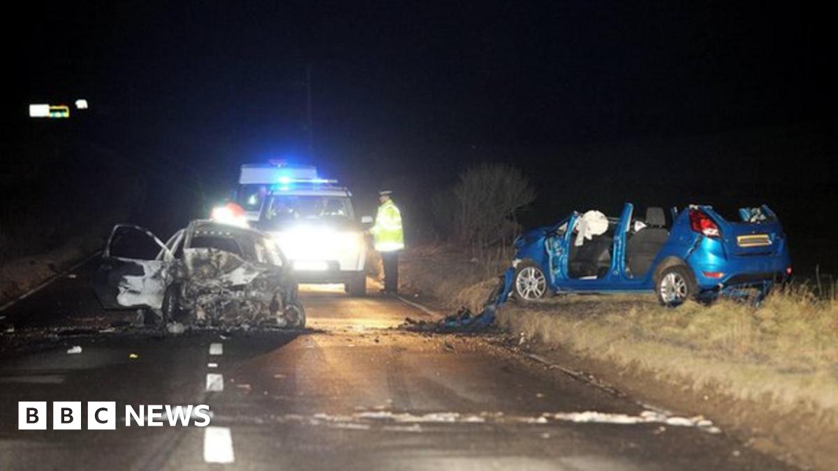 Aberdeen crash leaves two seriously injured as car bursts into flames ...