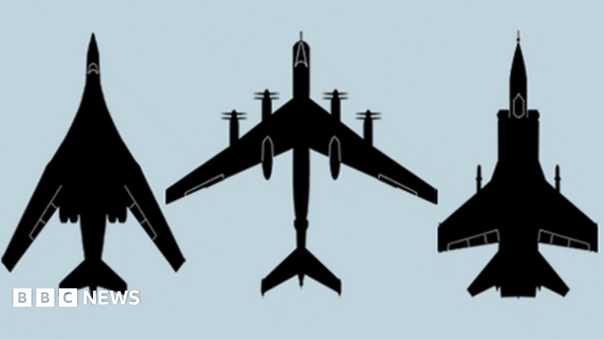 How to spot a Russian bomber - BBC News