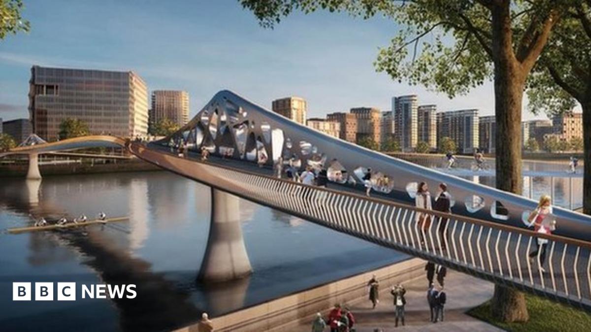 Nine Elms-to-Pimlico's £40m bridge designs unveiled - BBC News