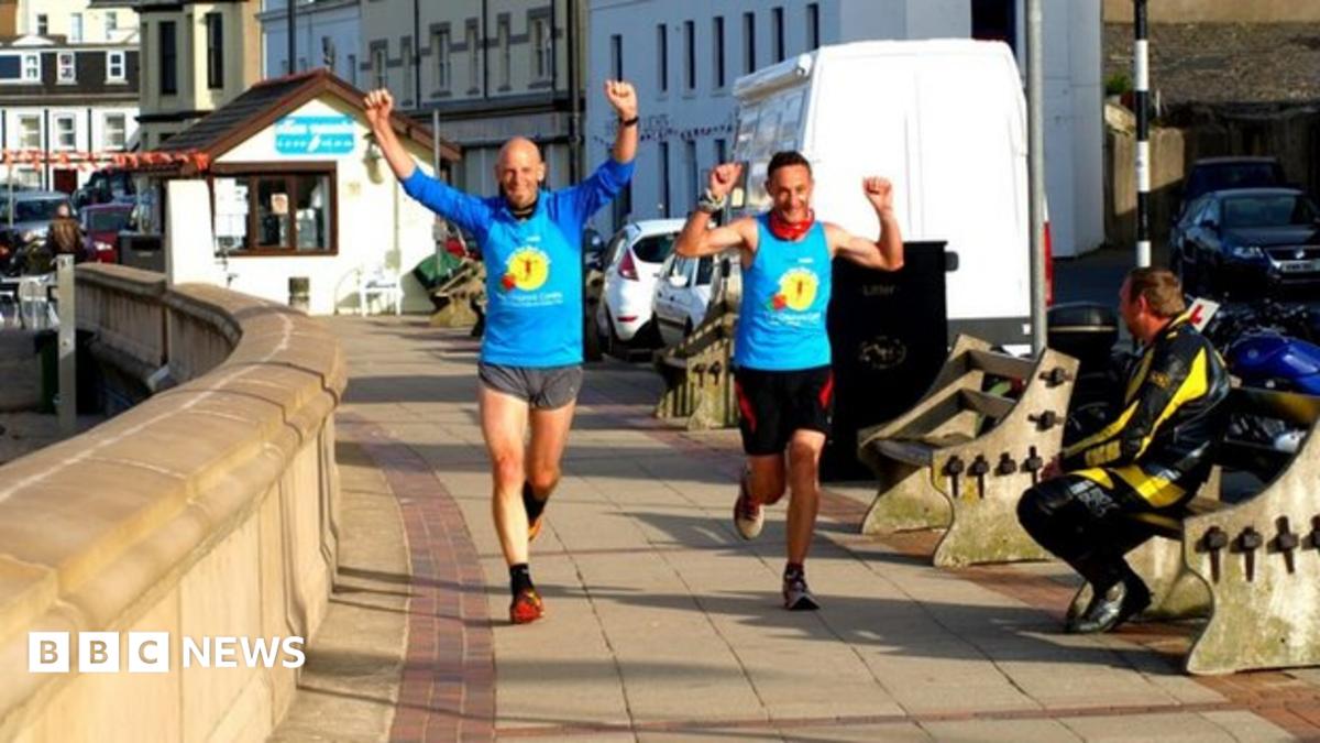Isle of Man coastal run: Three men tackle epic 100-mile challenge - BBC ...