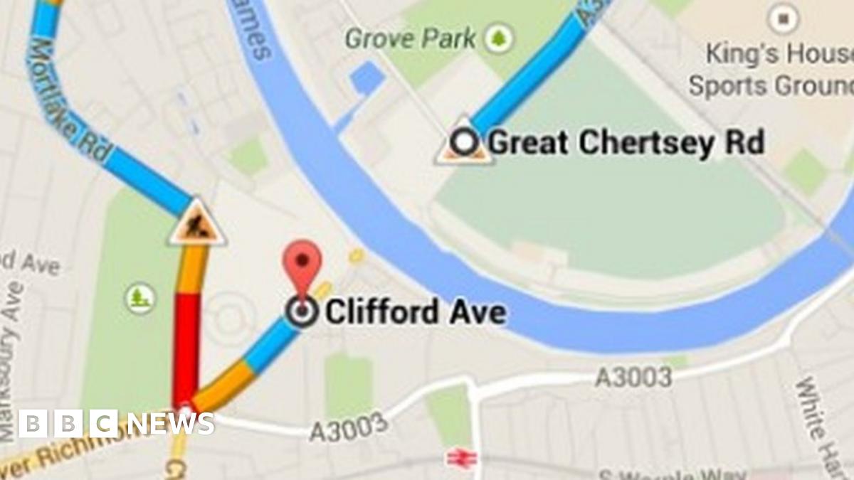 Chiswick Bridge 'vanishes' from Google Maps - BBC News