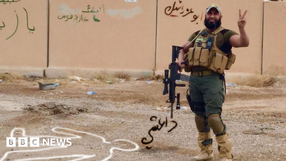 'The Archangel of Death' fighting Islamic State - BBC News