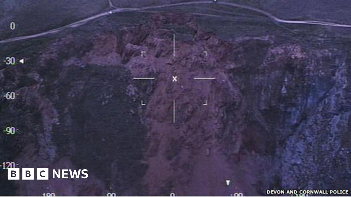 Devon cliff collapse closes coast path - BBC News