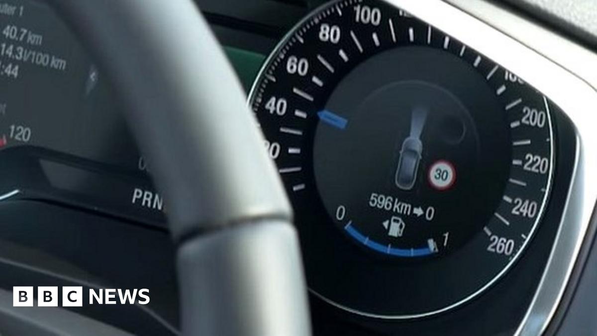 Ford cars slow when they see speed-limit signs - BBC News