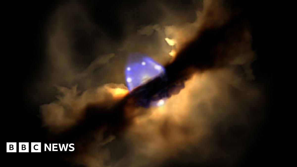 Star's birth glimpsed 'in real time' - BBC News