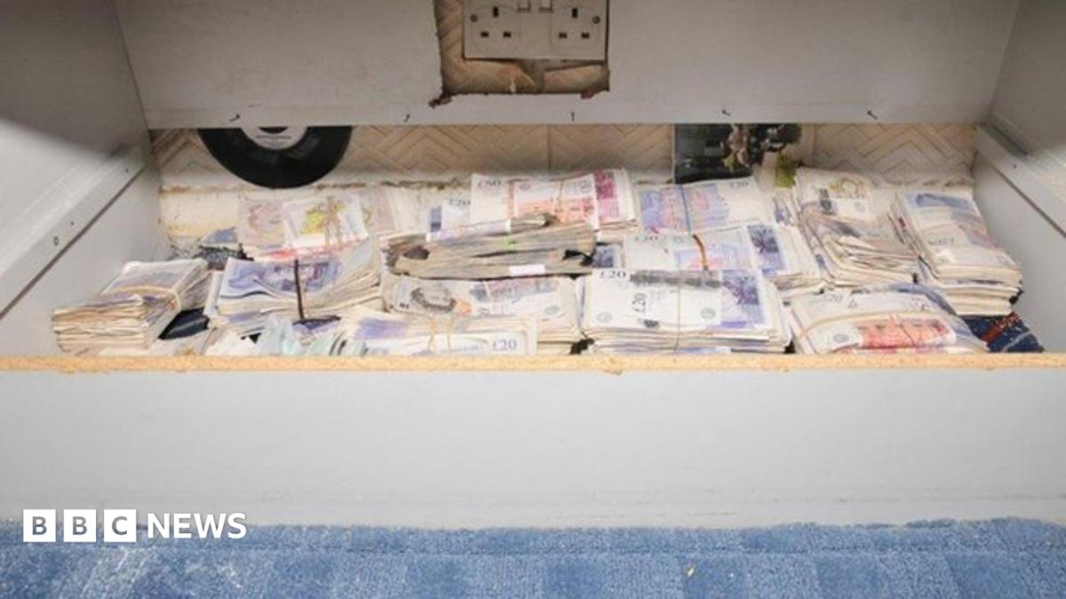 Cash seized during Durham Police drugs raids - BBC News