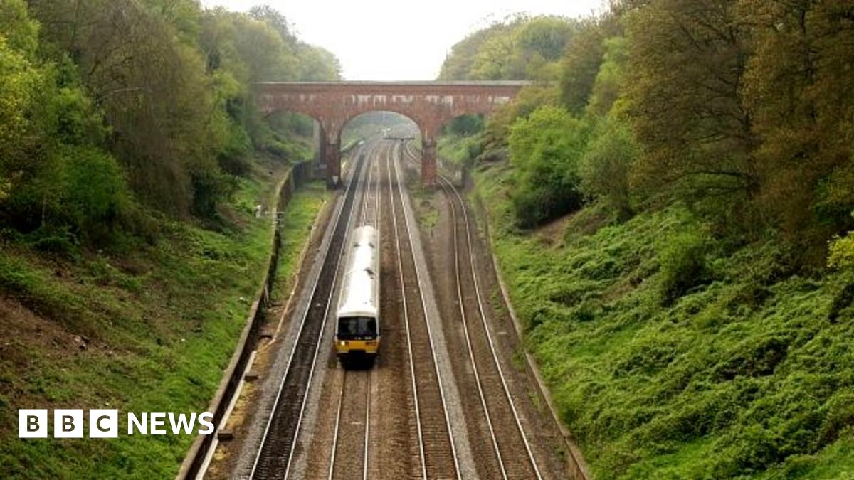 Network Rail in tree-cutting row at Sonning Cutting - BBC News