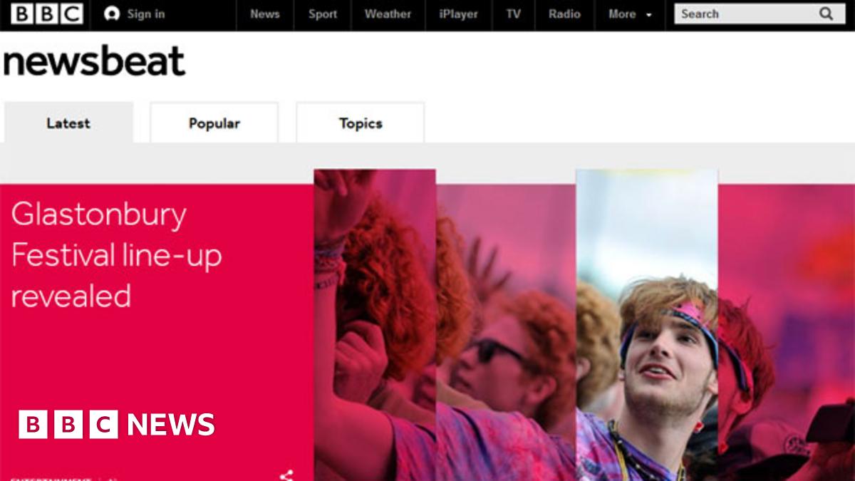 New design for Newsbeat responsive site - BBC News