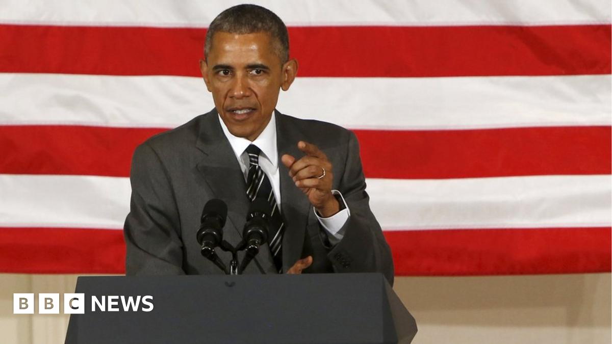 Barack Obama mends a broken heart by visiting South Dakota - BBC News