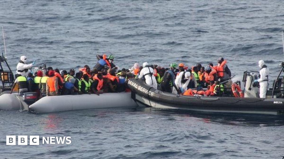 Migrant crisis: Warships rescue thousands off Libya coast - BBC News
