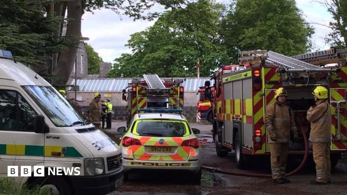 Nine charged over Aberdeen Royal Cornhill Hospital fire - BBC News