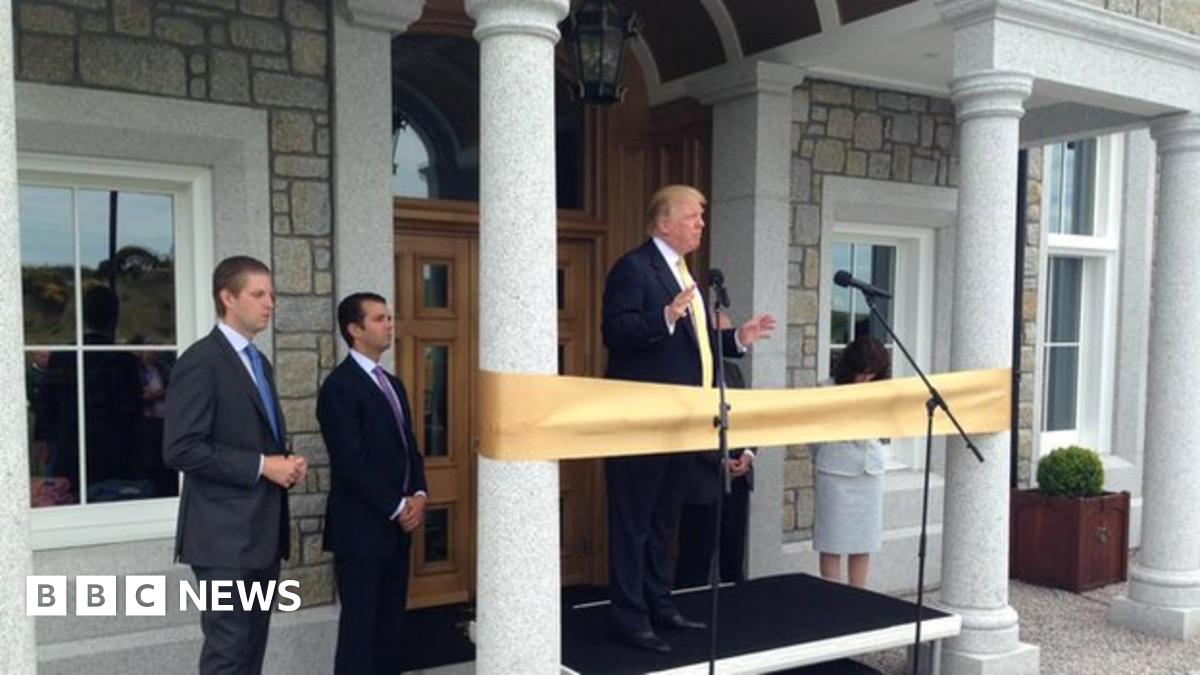 Donald Trump claims Scottish Open coming to Menie - BBC News
