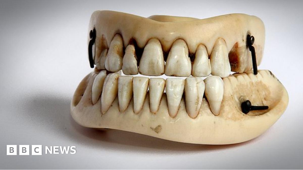 The dentures made from the teeth of dead soldiers at Waterloo - BBC News