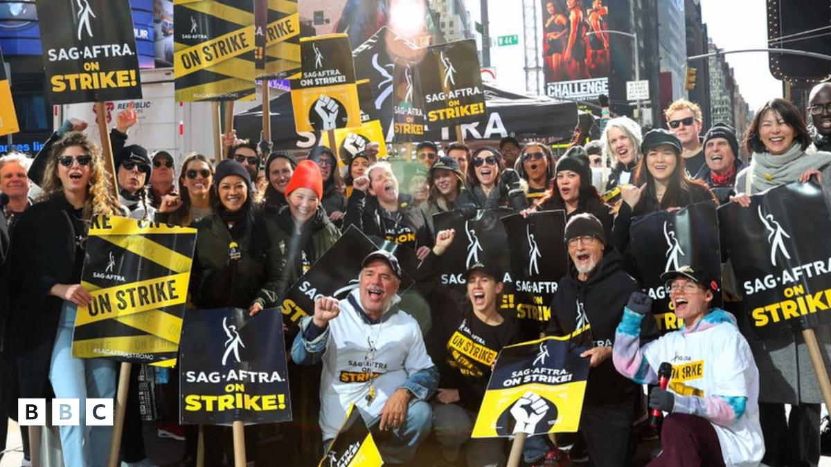 Hollywood actors' union agrees 'historic deal' to end strike - BBC ...