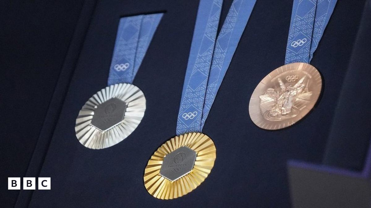 Paris Olympics 2024: Medals made from part of Eiffel Tower - BBC Newsround