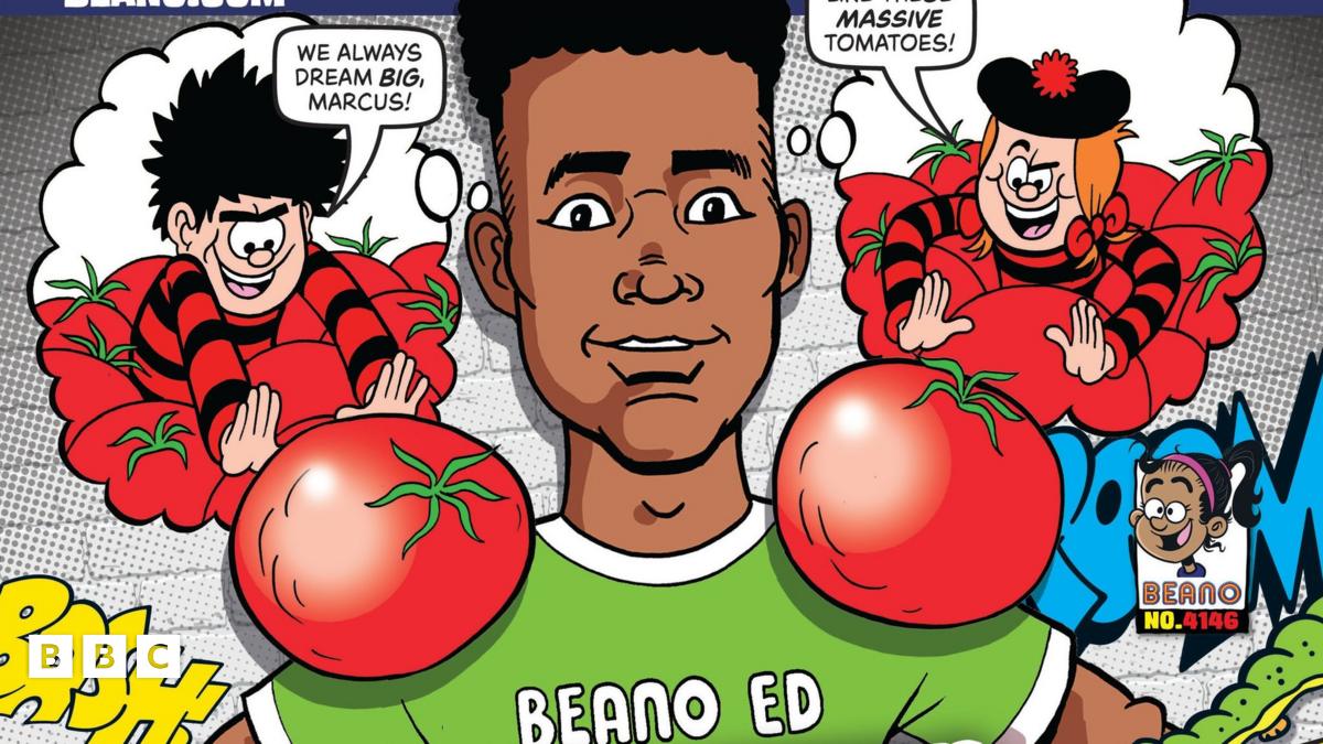 Marcus Rashford becomes Beano guest editor - BBC Newsround