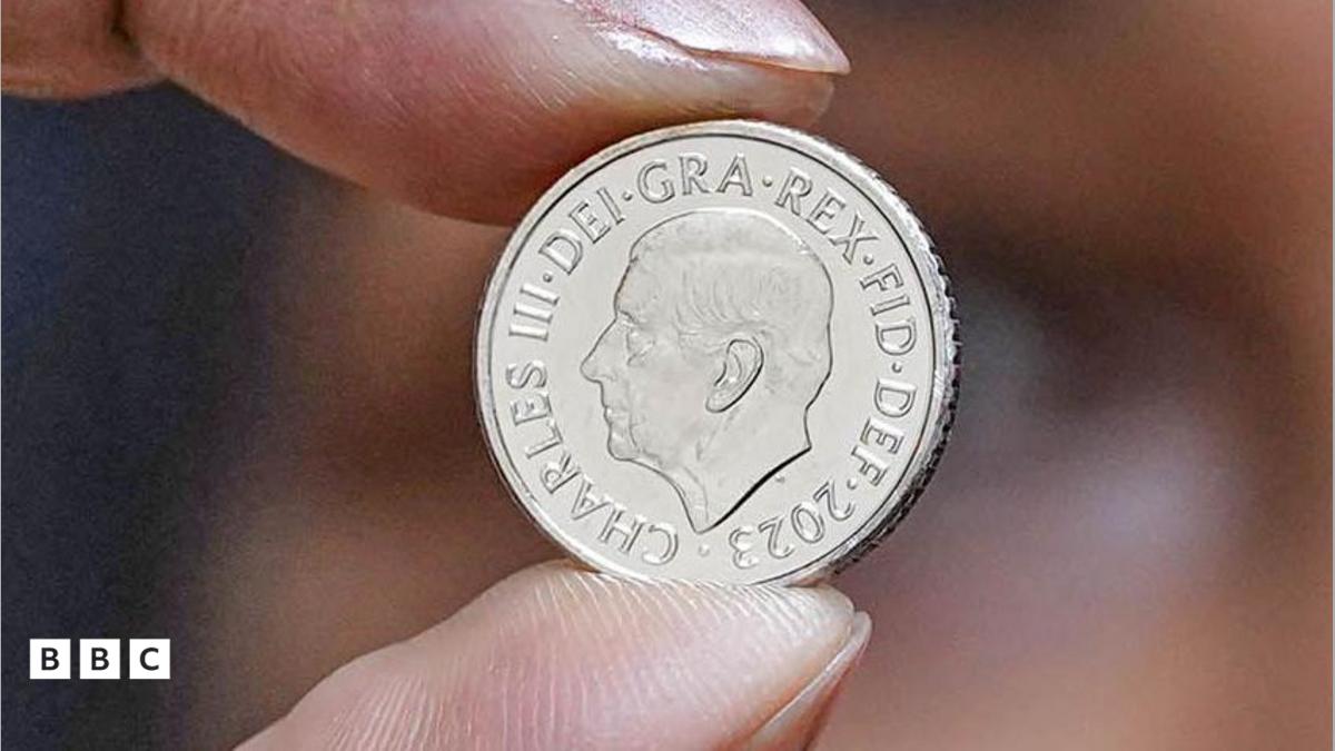 5p coin features King Charles III for first time - BBC Newsround