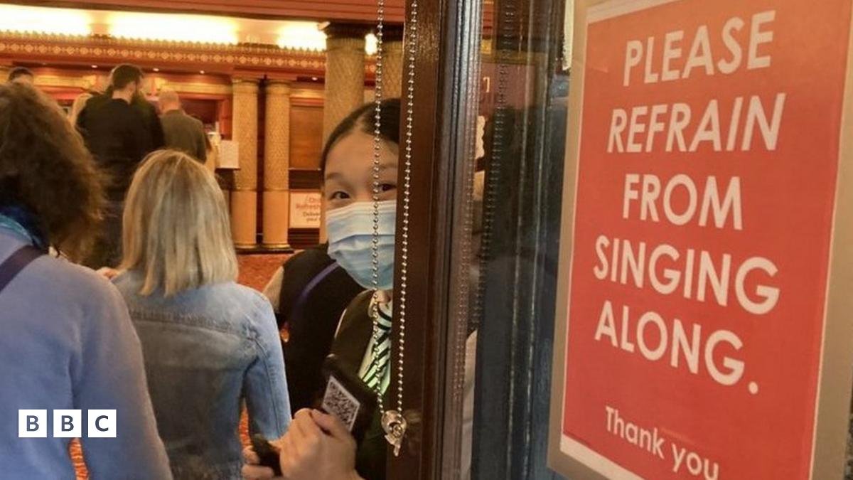 Stage show is cut short when rowdy audience members sing along - BBC ...