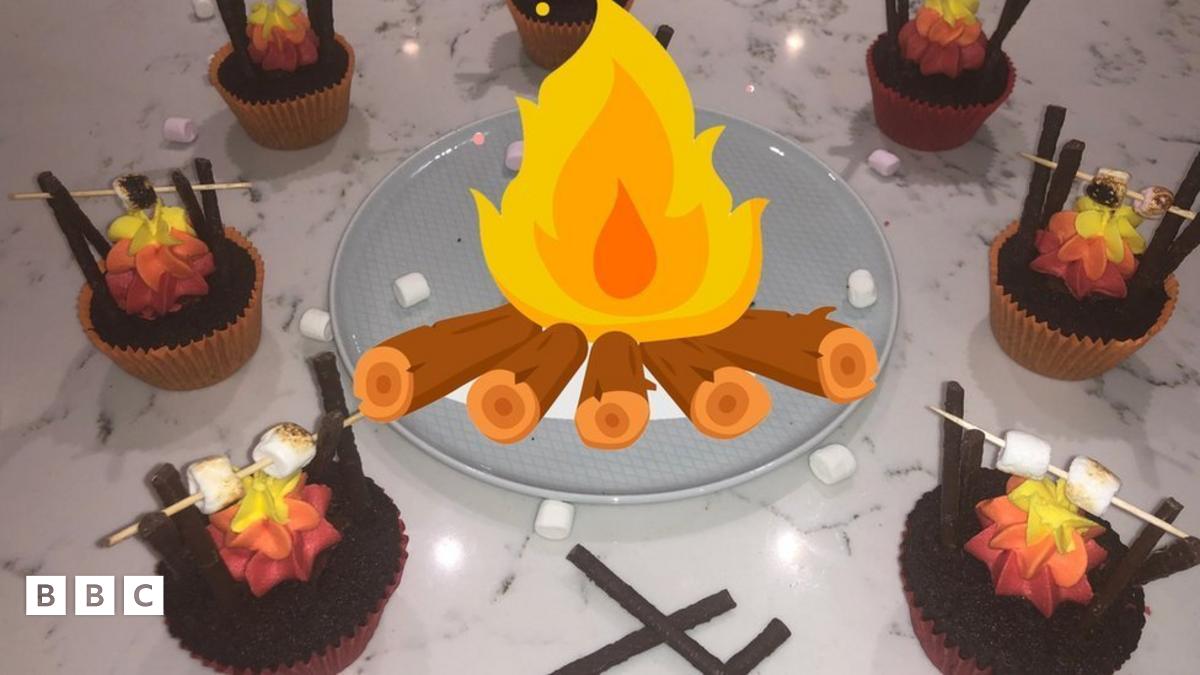 Bonfire night: How to bake realistic bonfire cupcakes - BBC Newsround