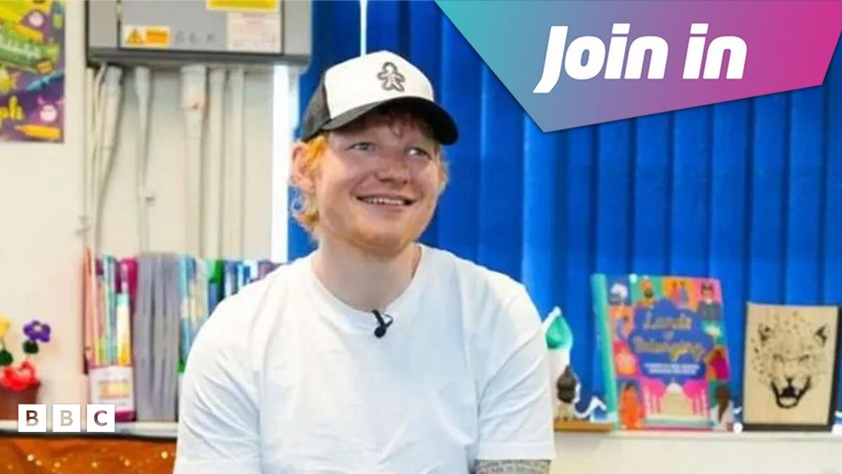 Ed Sheeran: Primary School gets surprise visit from pop superstar - BBC ...