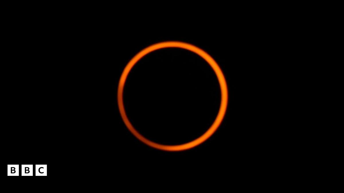 Thousands view rare 'ring of fire' solar eclipse - BBC Newsround