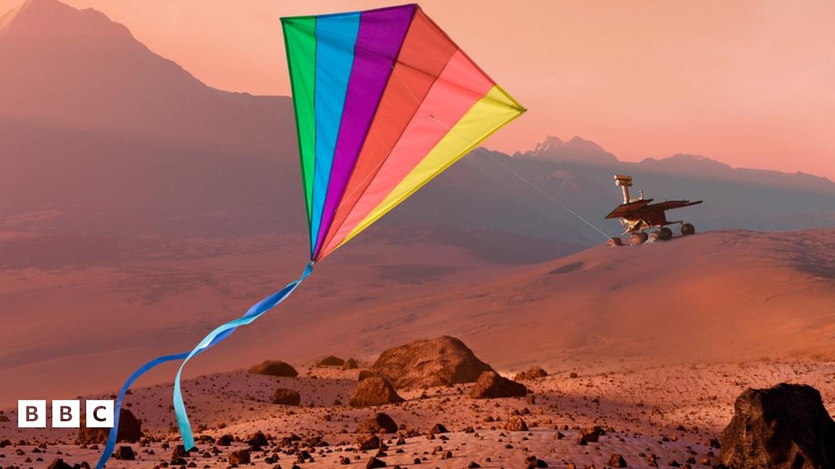 Could kite-flying robots power life on Mars? - BBC Newsround