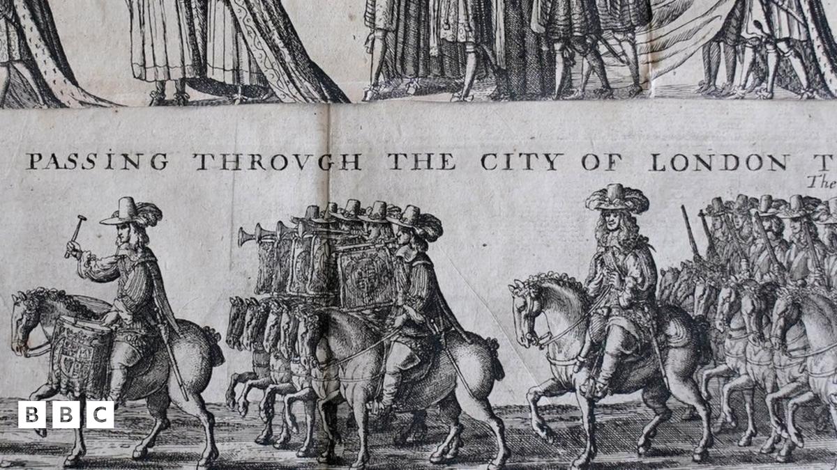Coronation: Rare Charles II drawings found in cupboard - BBC Newsround