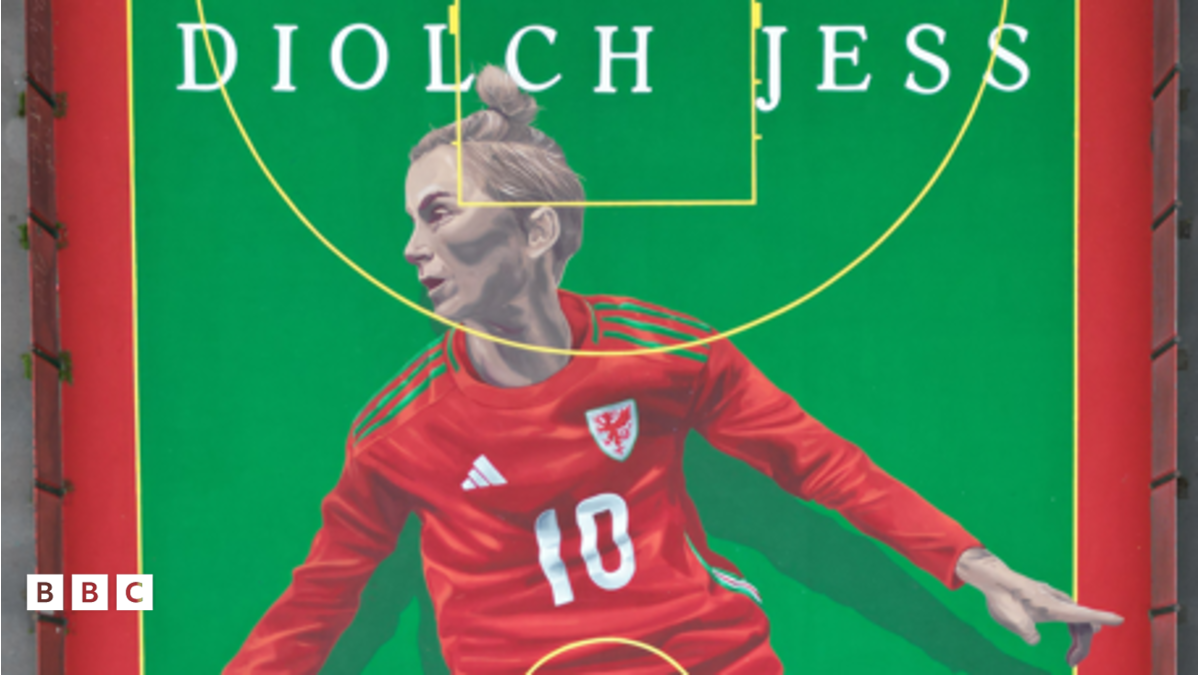 Euro 2025: Wales legend Jess Fishlock mural unveiled in Cardiff - BBC ...