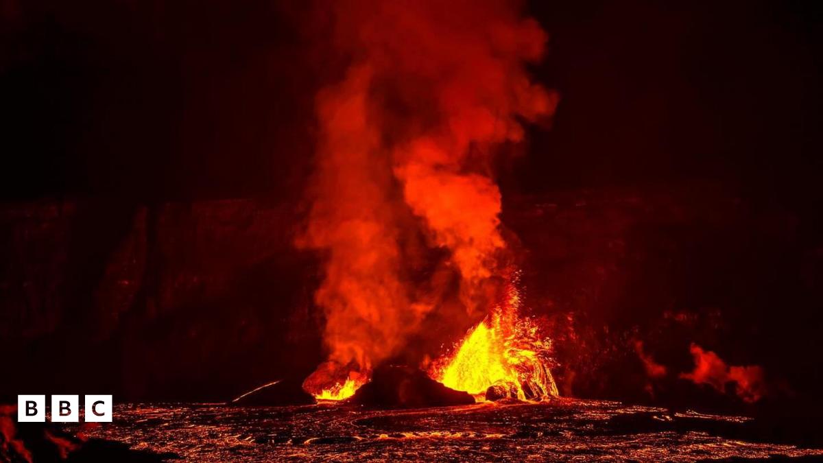 In pictures: Lava spews from Hawaii's Kilauea volcano - BBC Newsround