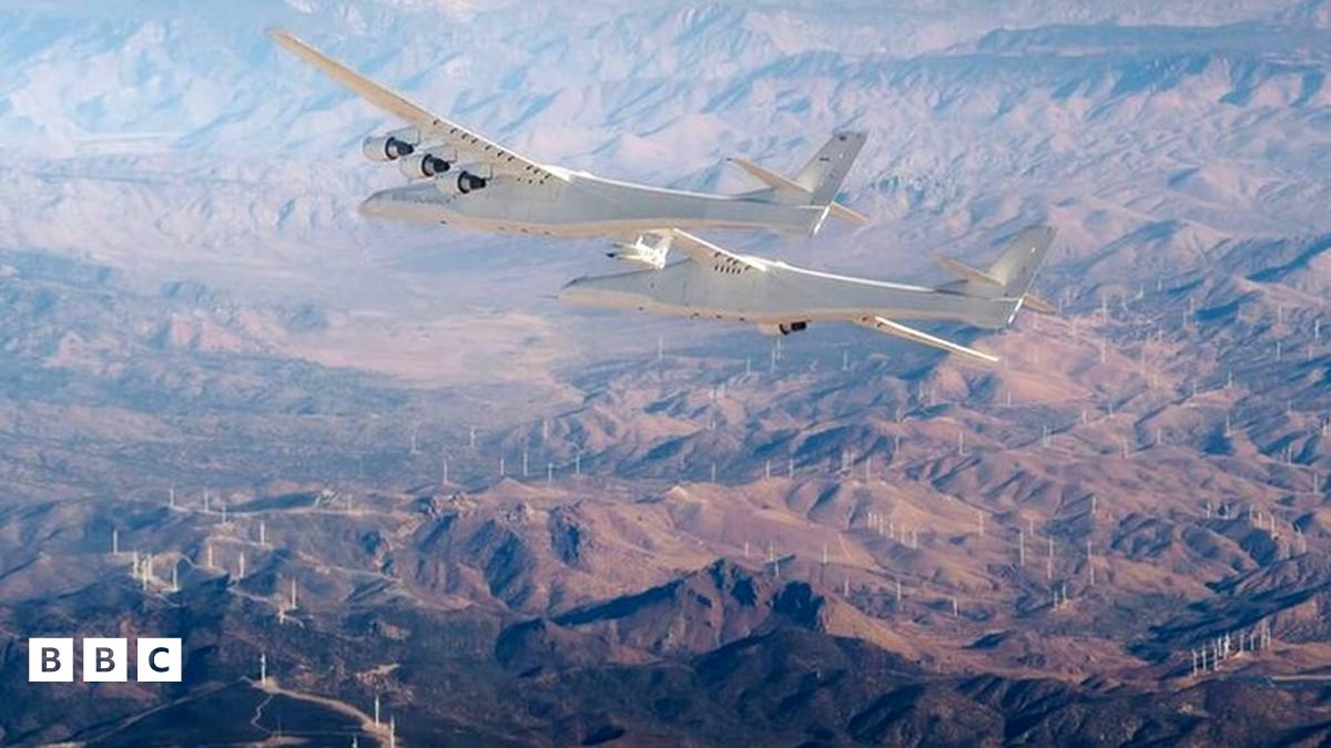 Stratolaunch Roc: World's largest plane completes record-breaking test ...
