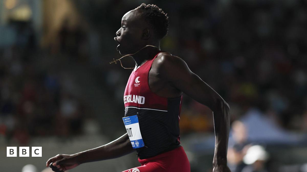 Teenage sprinter Gout Gout breaks 10s barrier for 100m twice - BBC Newsround