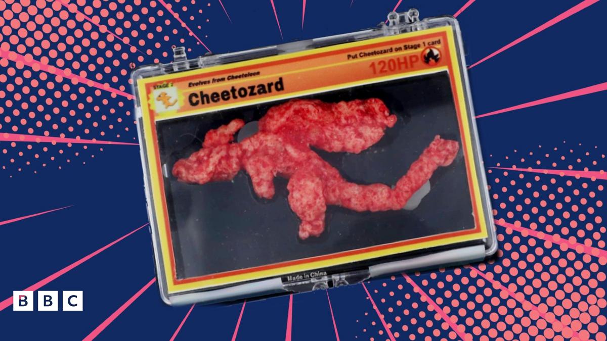 Pokémon Charizard shaped Cheeto sells at auction - BBC Newsround