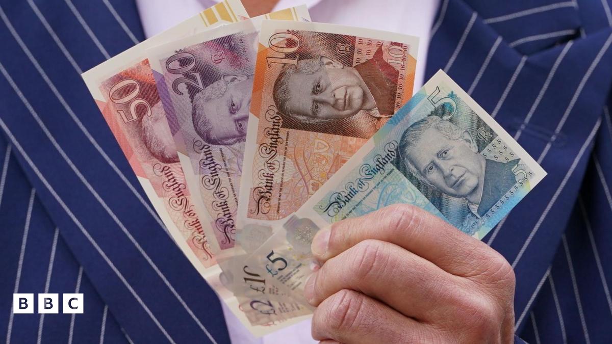 Look back at old UK money as new King Charles notes introduced - BBC ...