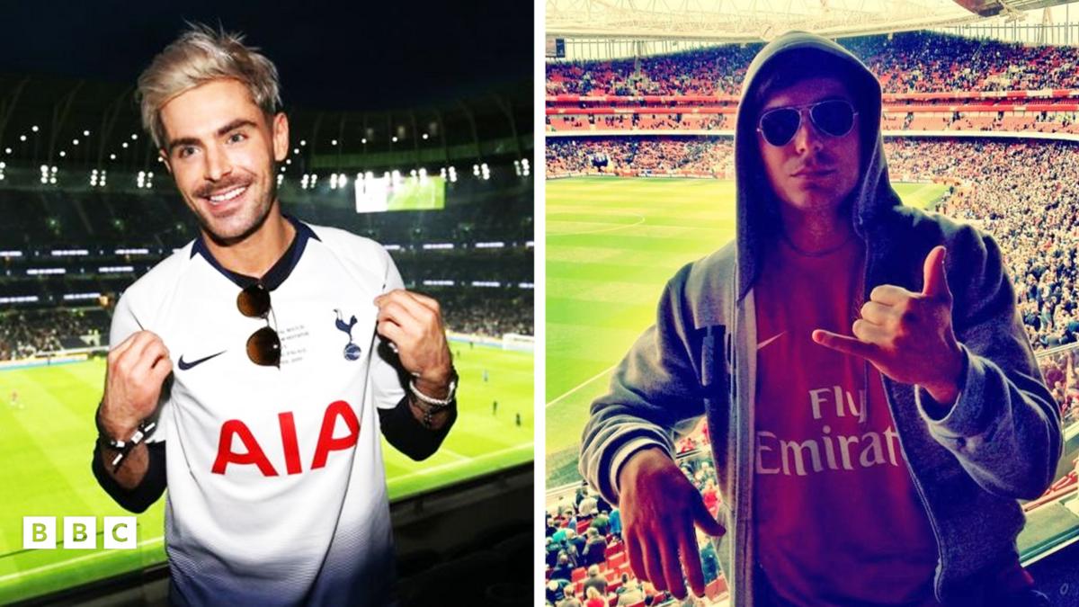 Zac Efron: Does he support Tottenham Hotspur or Arsenal? - BBC Newsround