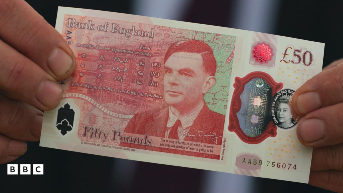 New £50 note featuring Alan Turing enters circulation - BBC Newsround