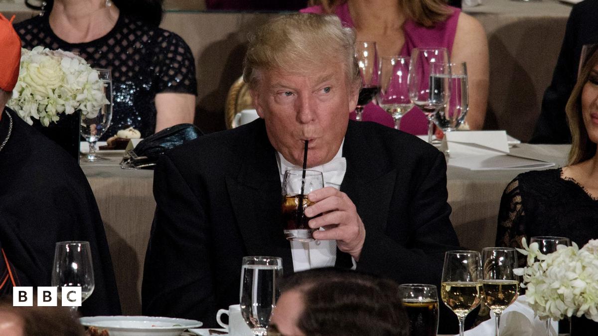 President Trump wants to bring back plastic straws to government - BBC ...