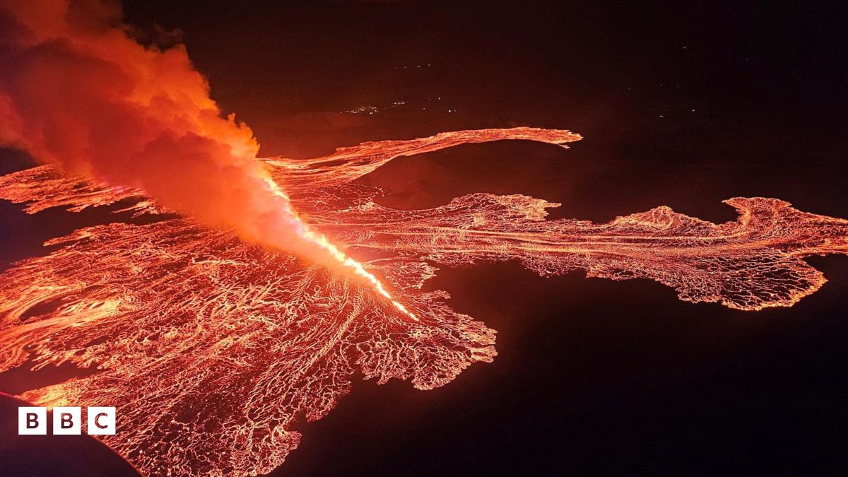 Iceland volcano erupts for the seventh time - in a year! - BBC Newsround