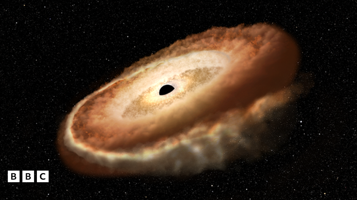 Hubble telescope: Supermassive black hole caught eating a star! - BBC Newsround