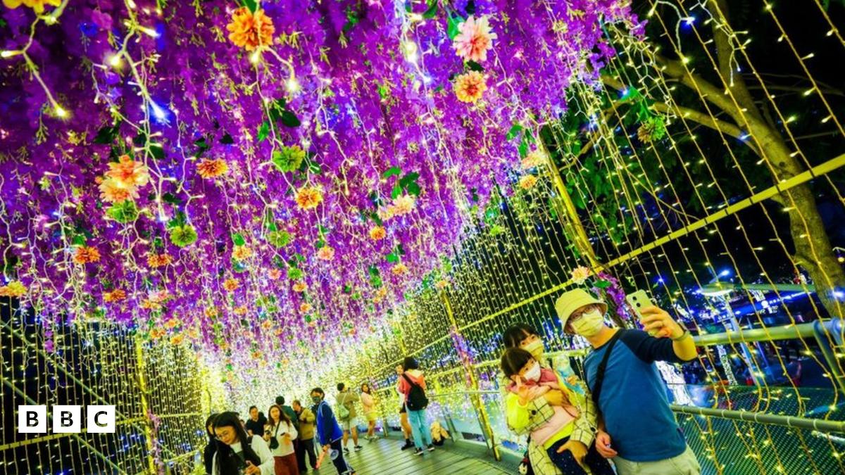 Spectacular Christmas light displays from around the world - BBC Newsround