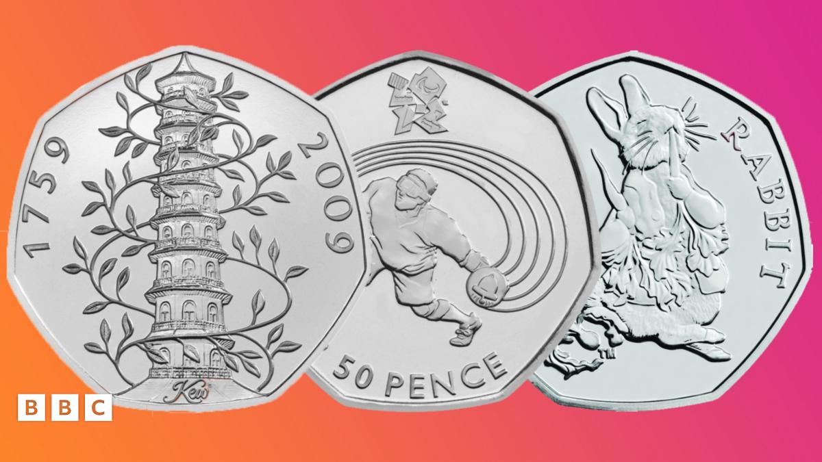 Rare coins: The Royal Mint has put out a list of the 50p designs with ...