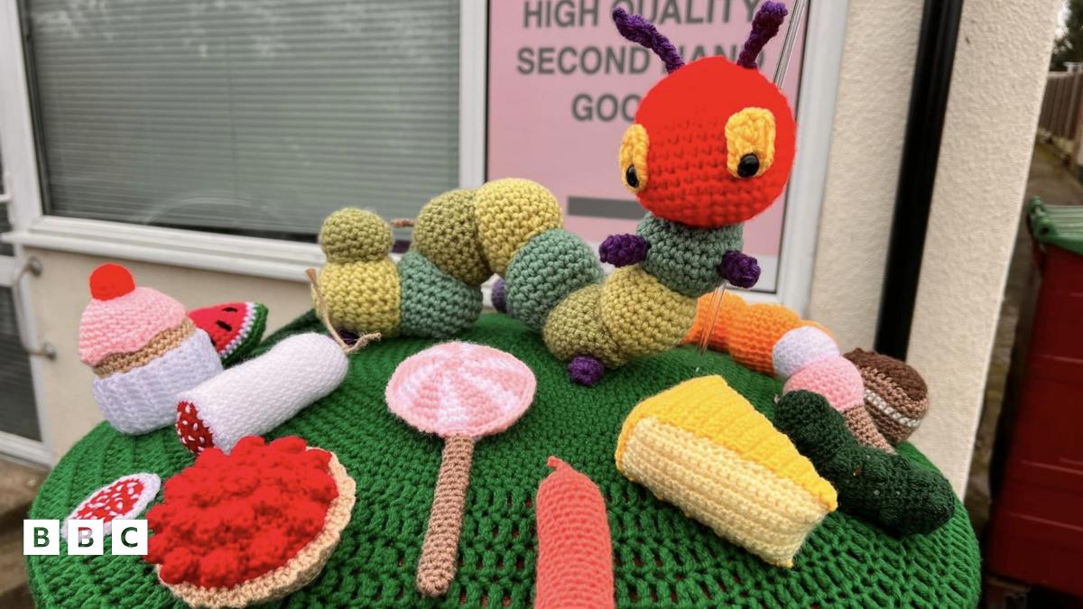 World Book Day: Check out these knitted post-box toppers - BBC Newsround
