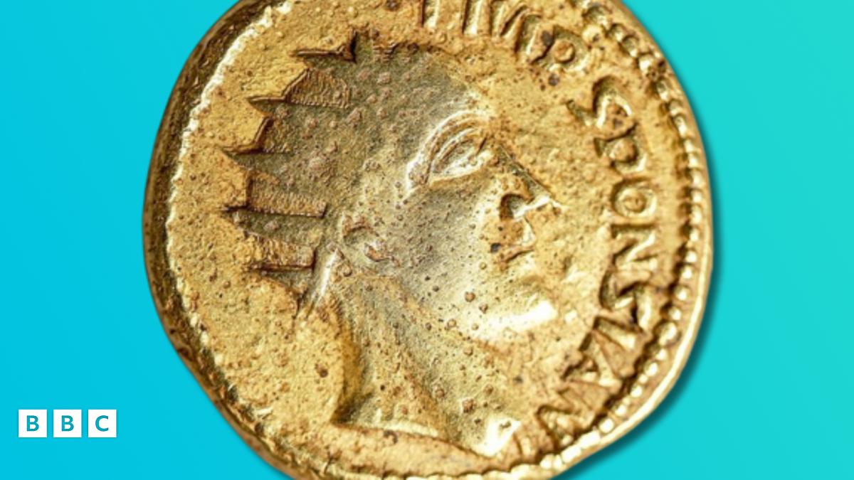 Gold coin proves Roman Emperor lost to history did exist - BBC Newsround