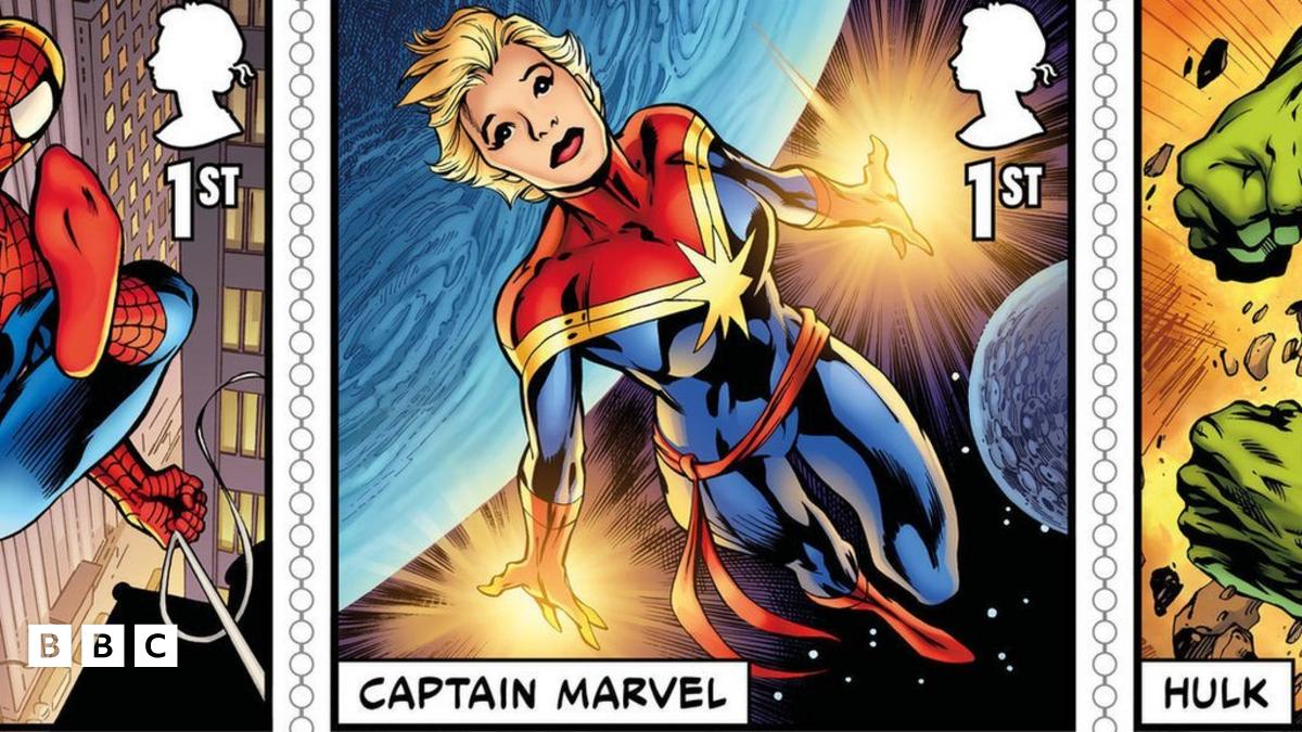 Captain Marvel stamps released by Royal Mail - BBC Newsround
