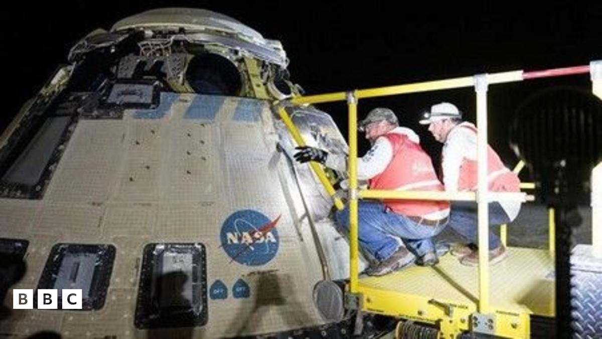 Boeing's Starliner: Starliner returns to Earth without astronauts - BBC Newsround