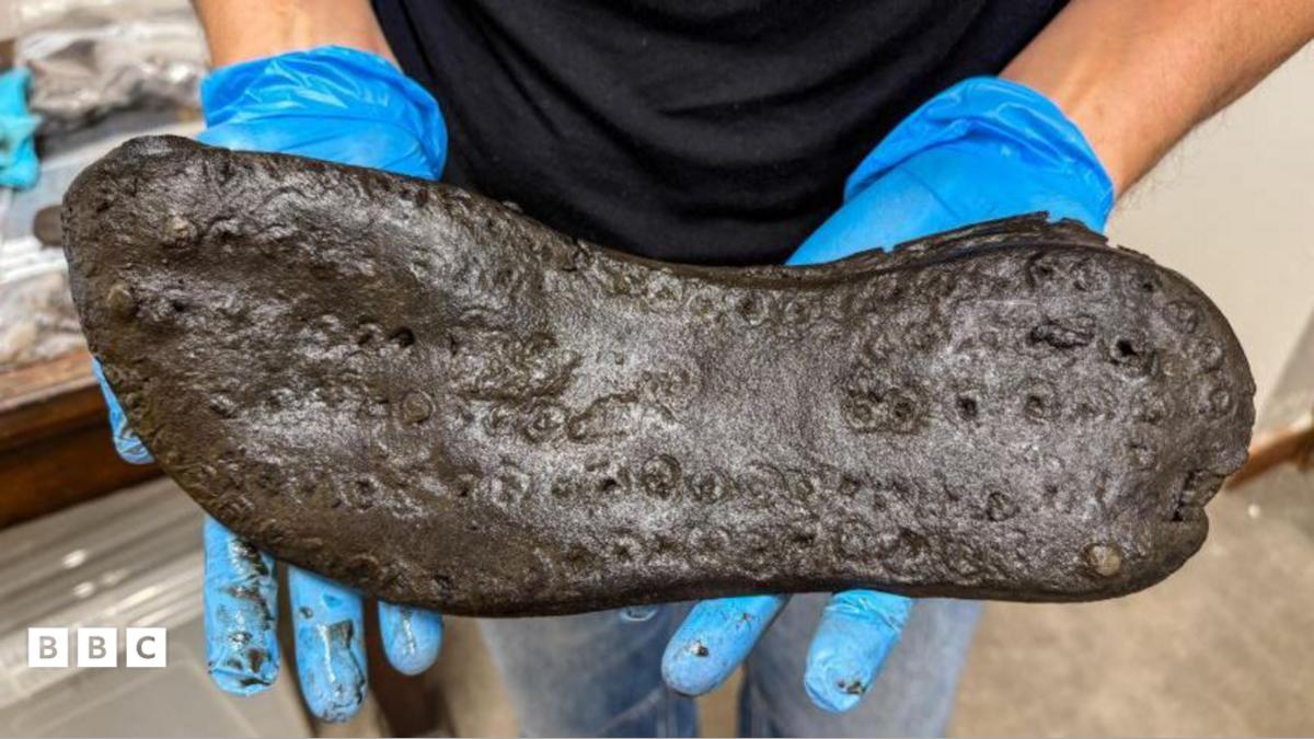 Magna Roman Fort: Experts baffled by huge shoes found at ancient site ...