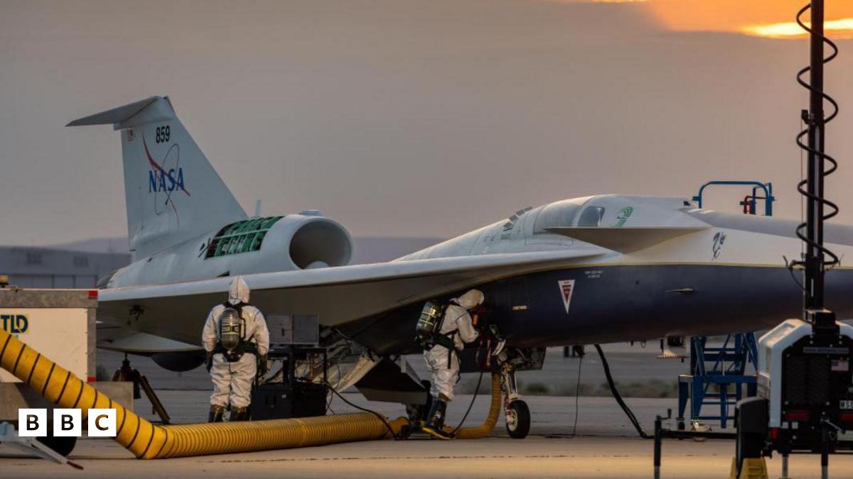 X-59: Nasa supersonic jet gets ready for its first test flight - BBC ...