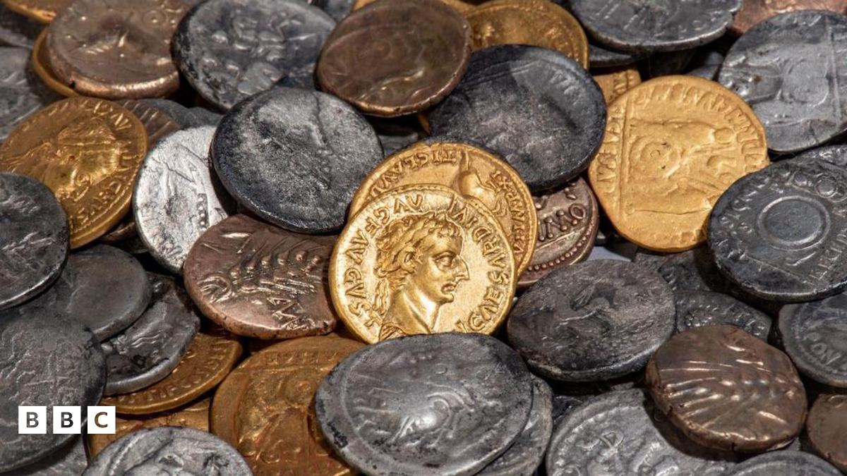 Ancient British coins taken by Roman soldiers as 'spoils of war' - BBC ...